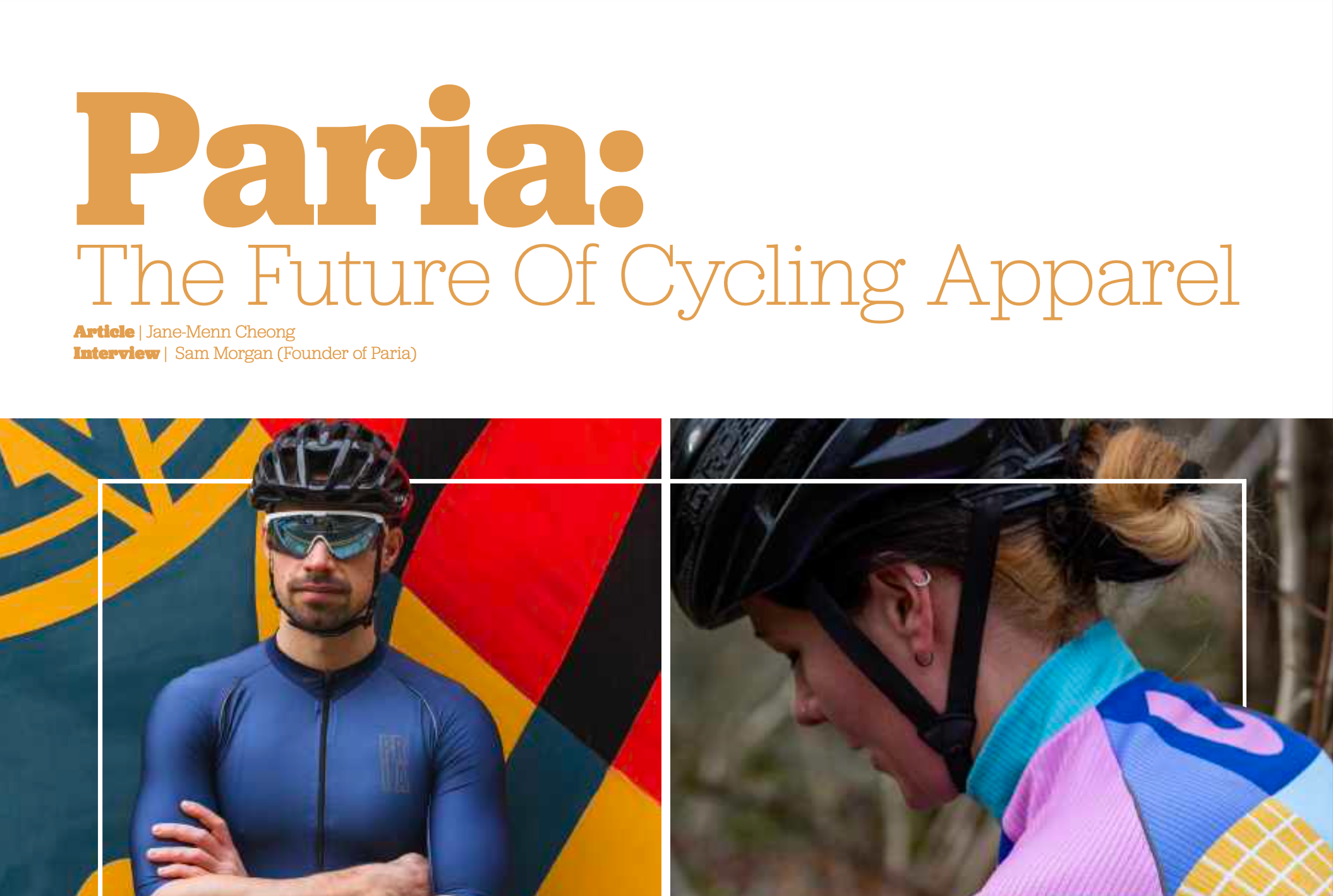 The Future of Cycling Apparel - PARIA.CC