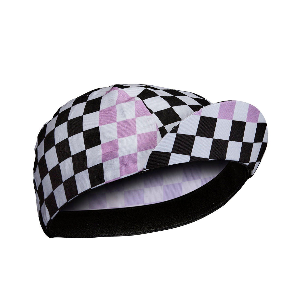 Cycling Cap | Checked Cap | Checkerboard Cap | Cycling Casquette - PARIA.CC