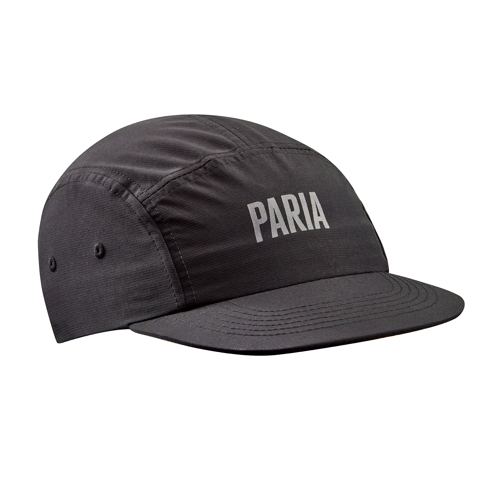5 Panel Cap | Black Rip stop Cap | - PARIA.CC