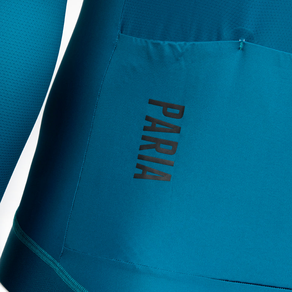 Lyons Blue Long Sleeve Cycling Jersey – Aero Performance - PARIA.CC