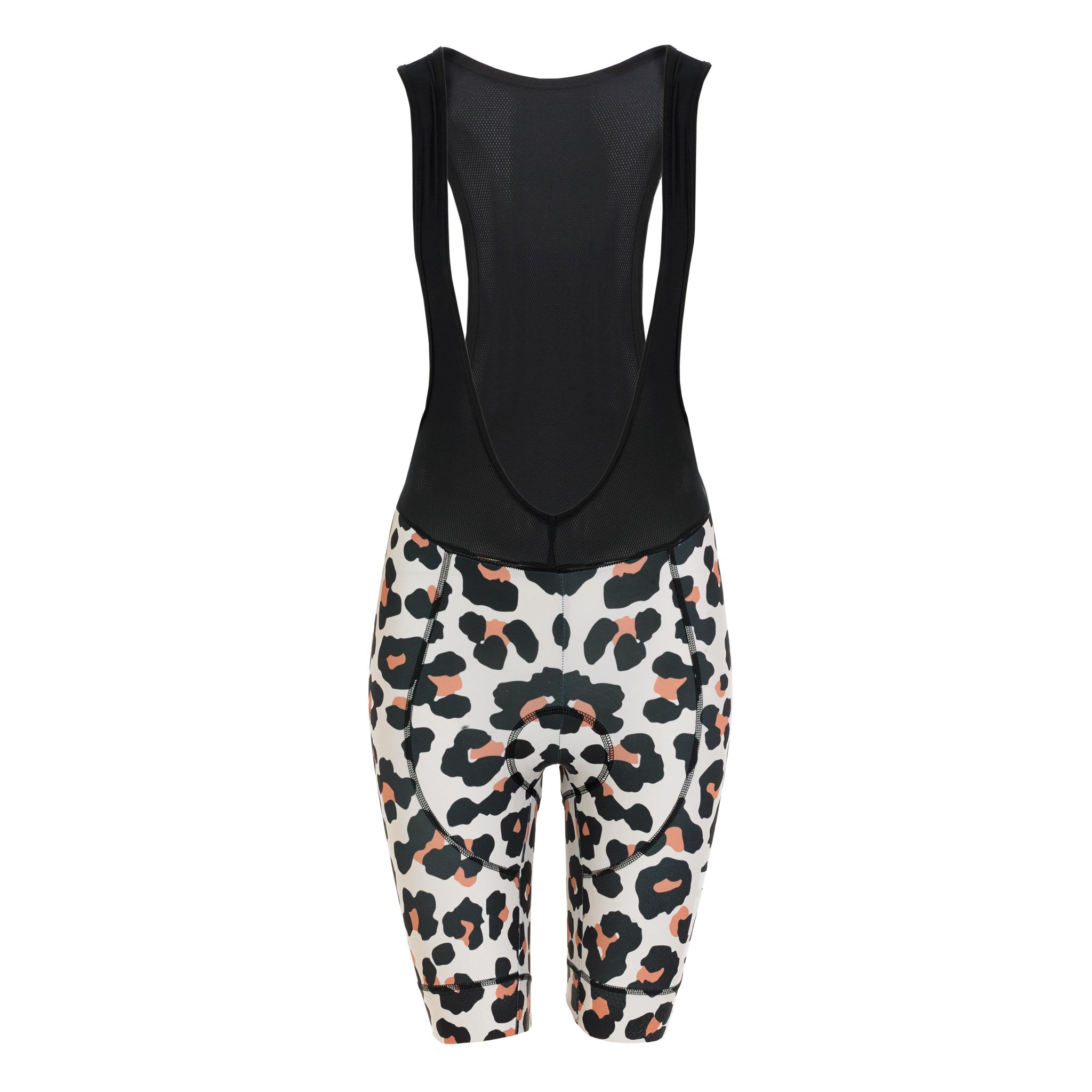 Leopard Print Women's Cycling Bib Shorts | Animal Print Cycling Shorts - PARIA.CC
